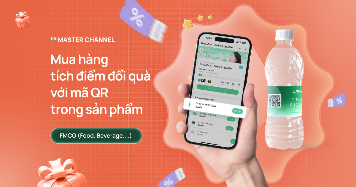 Giữ chân khách hàng với chiến dịch mua hàng tích điểm đổi quà với mã QR trong sản phẩm cho ngành ...